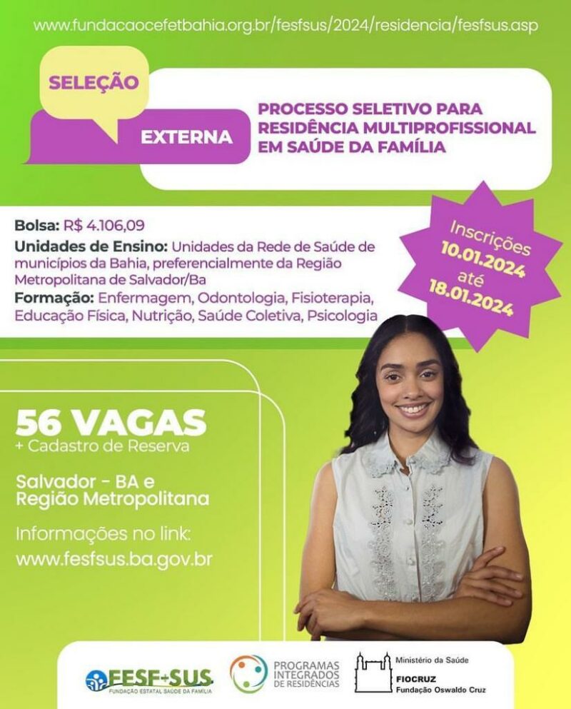processo seletivo para programas de residência FESF-SUS